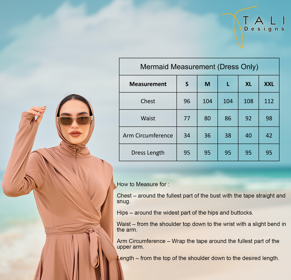 Mermaid Burkini Top – Tali designs