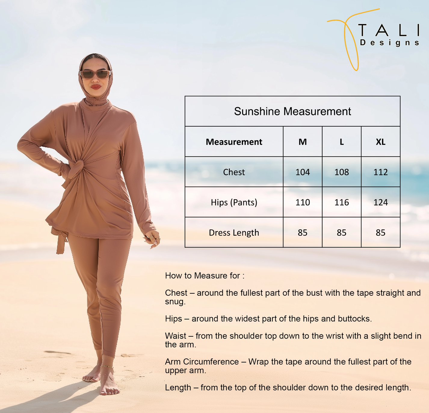 Sunshine Burkini – Tali designs